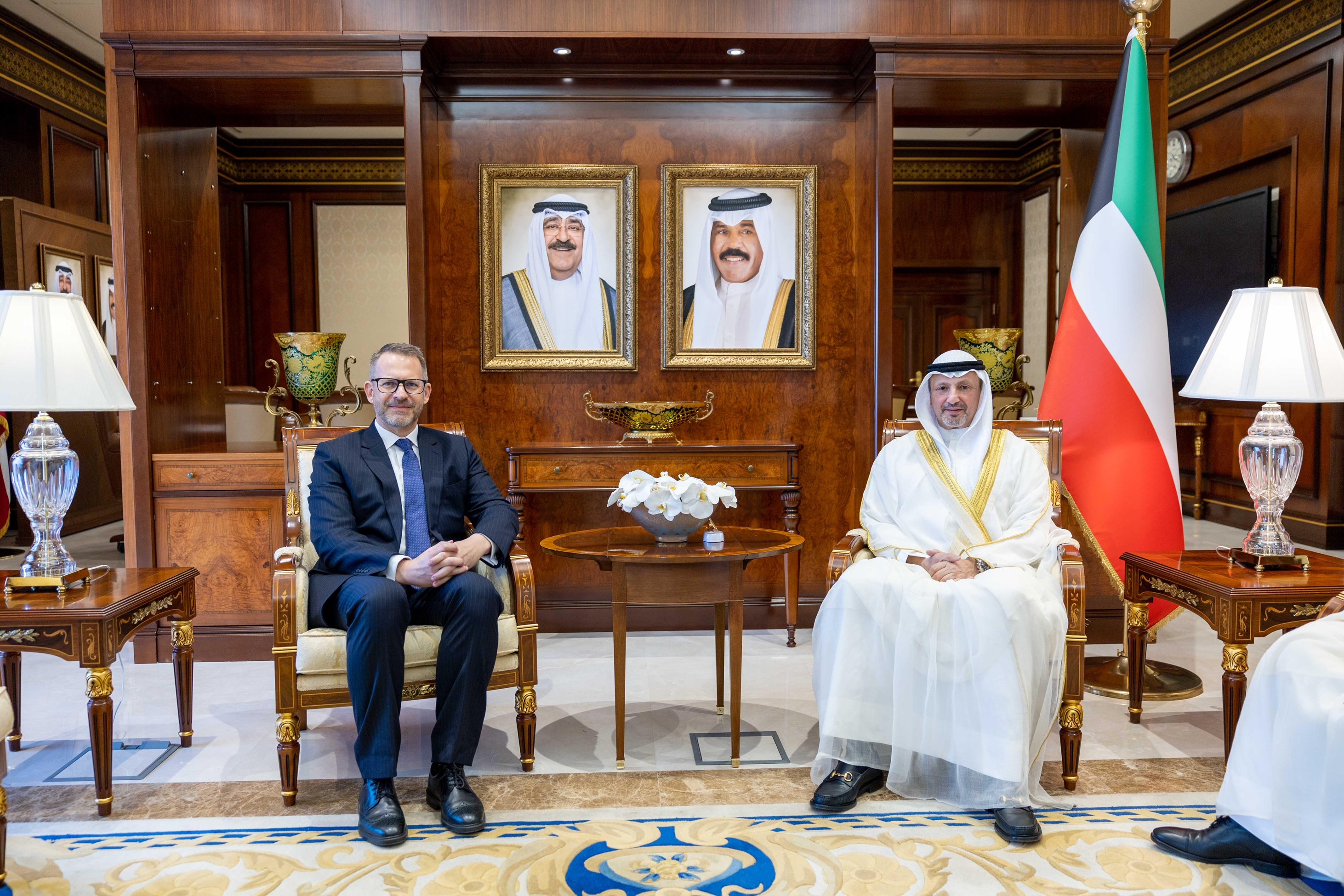 MOFA | Kuwait FM receives credentials of Luxembourg Amb. in Kuwait